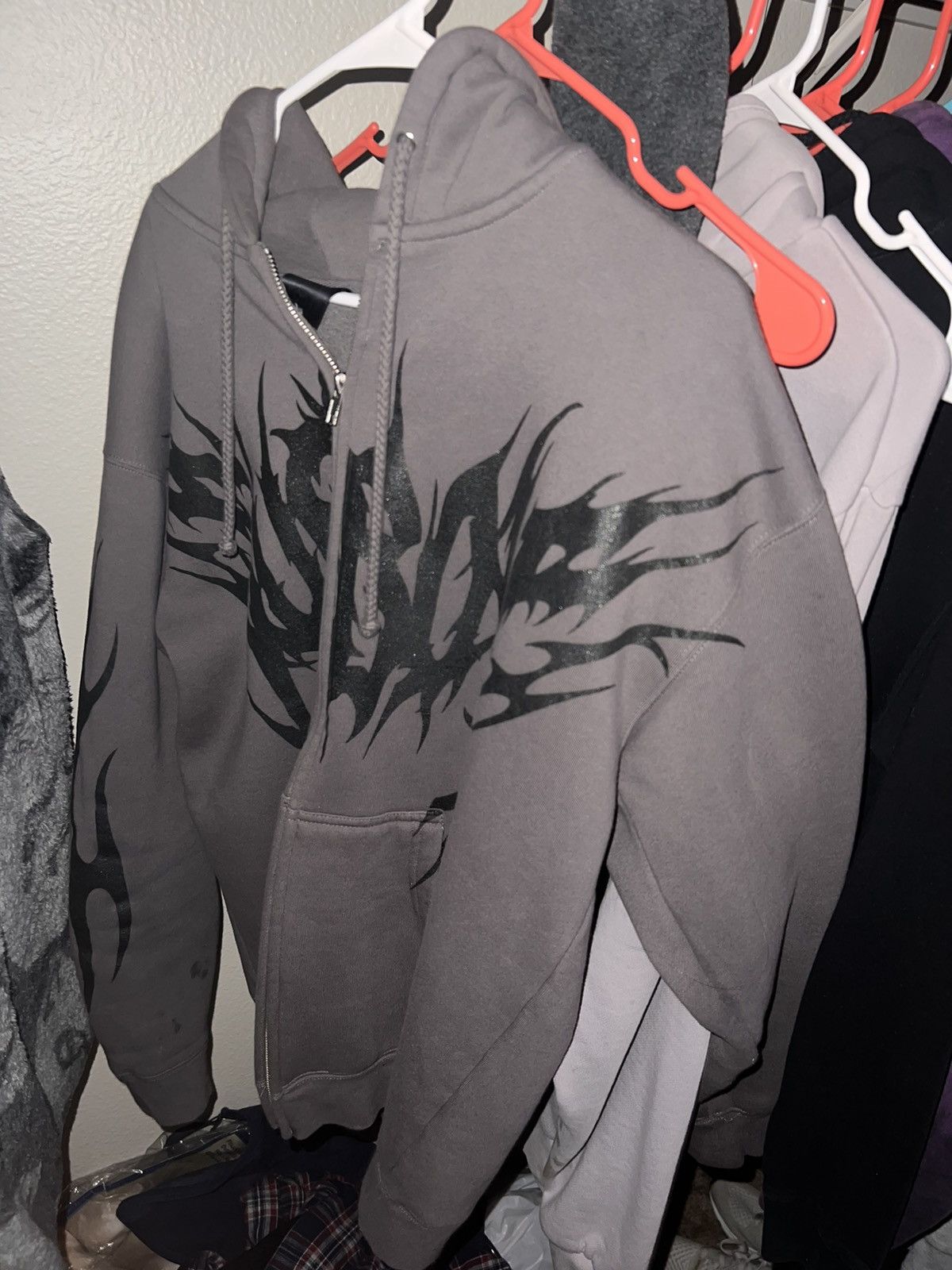 Sus Boy BRAND NEW Sus boy black design hoodie zip up [EXCLUSIVE] | Grailed