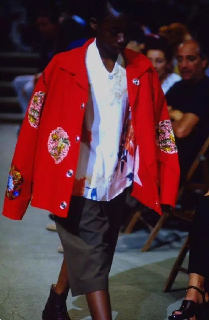 Yohji Yamamoto Pour Homme SS96 Floral Medallion Work Jacket | Grailed