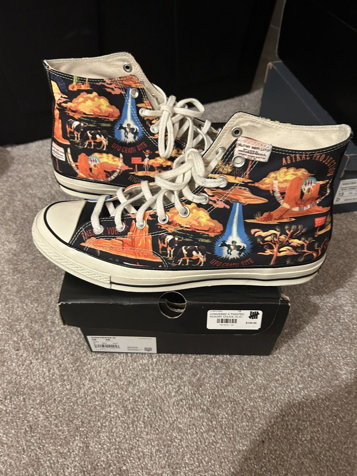 Converse Converse twisted resort ufo crash site chuck 70 high | Grailed