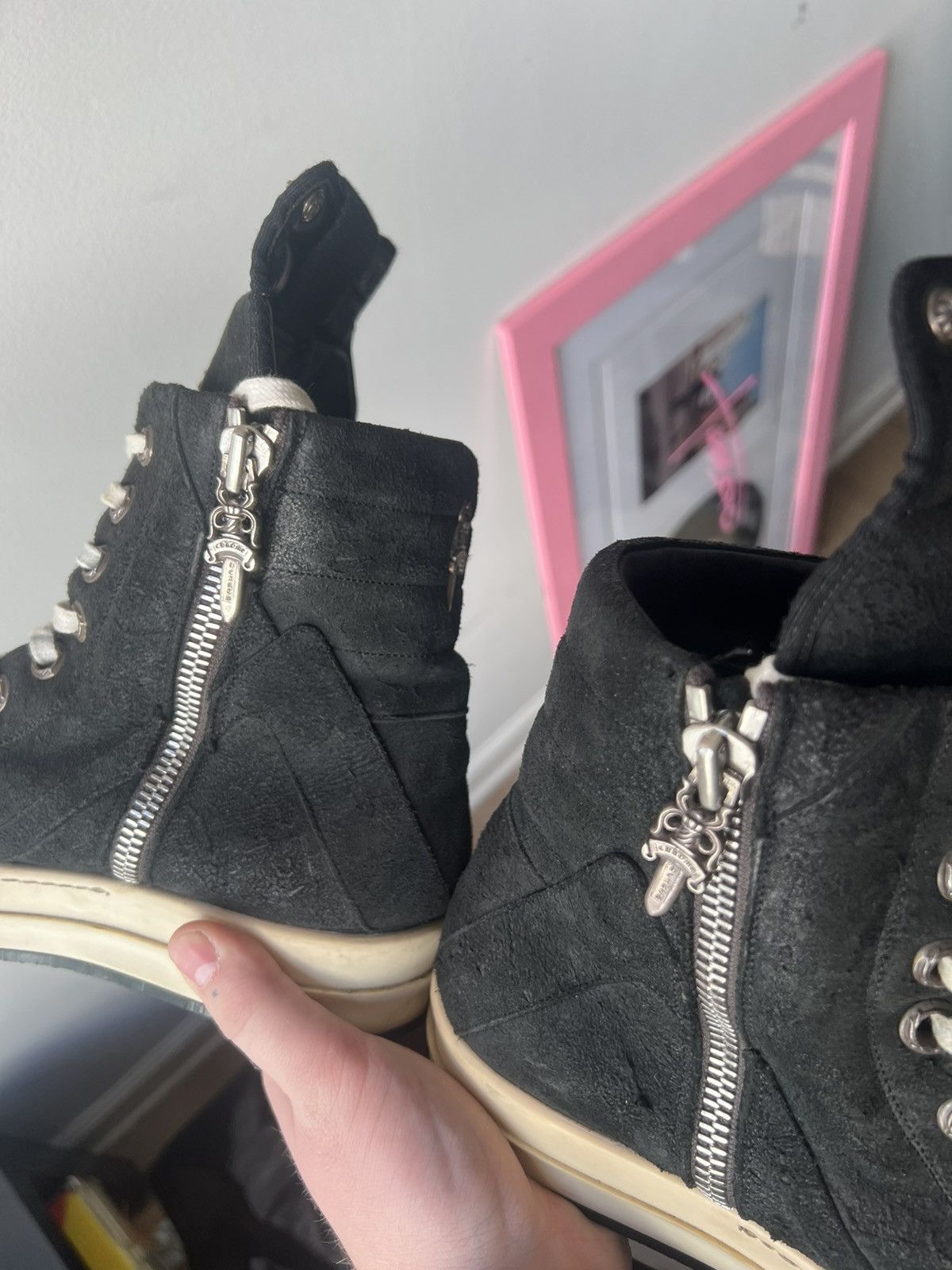 Rick Owens CHROME HEARTS X RICK OWENS GEOBASKET | Grailed