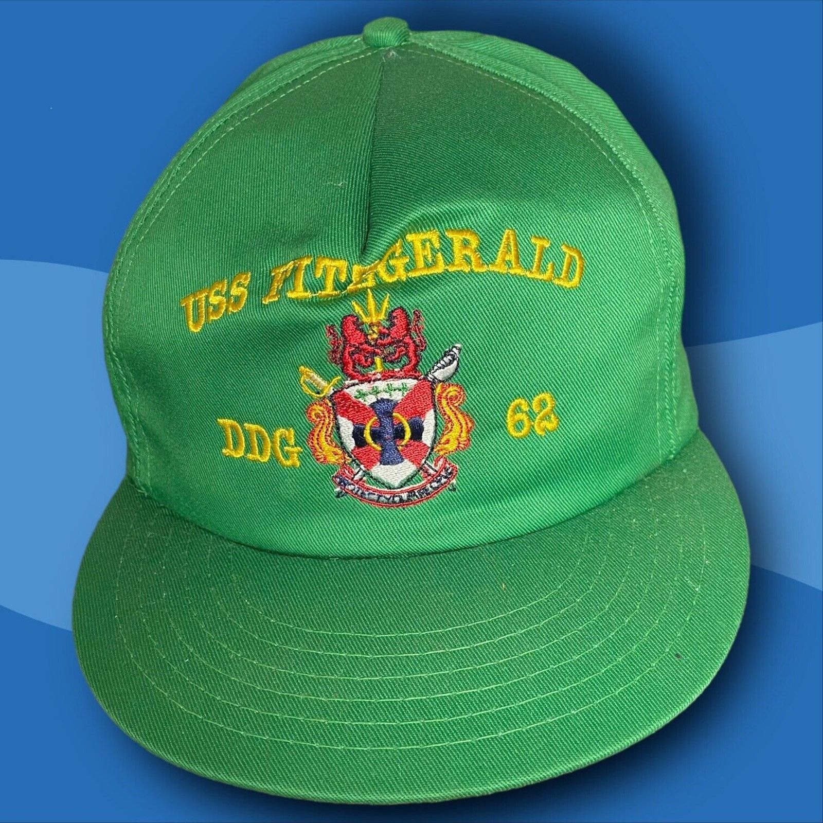 Rare USS Fitzgerald DDG-62 Green Hat Cap “Protect Your People” | Grailed