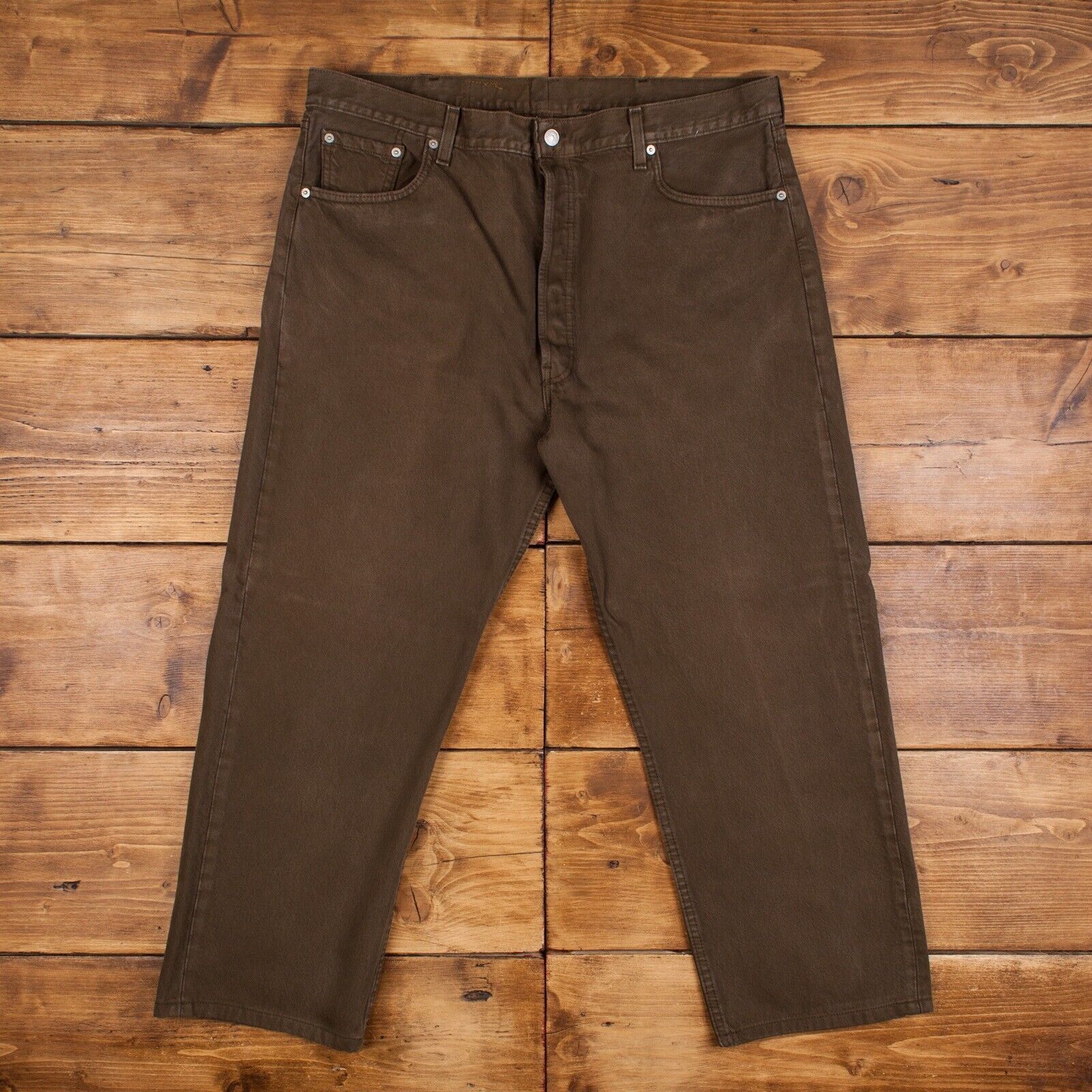 Levi's Vintage Levis 501 Jeans 40 x 28 USA Made 90s Straight Dark Brown ...