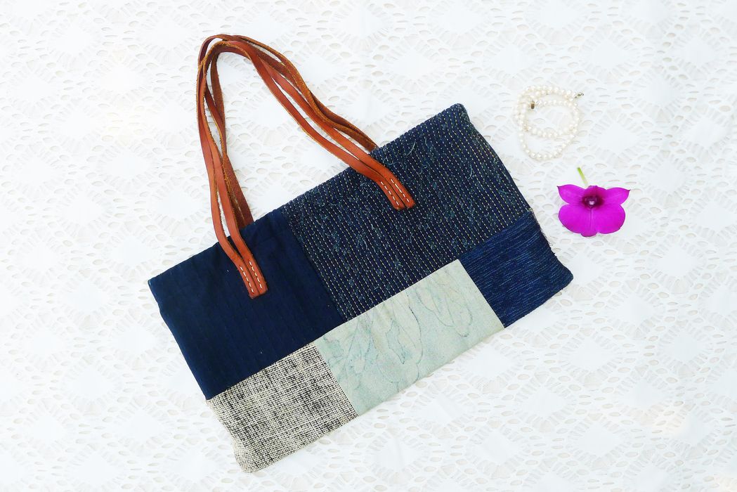 Vintage Wabi Sabi Handmade Japanese Boro Sashiko patchwork handbag | Grailed