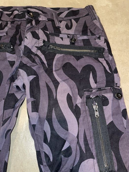 Number (N)ine NUMBER (N)INE AW04 Tribal Camo Bondage Pants Black 2 ...