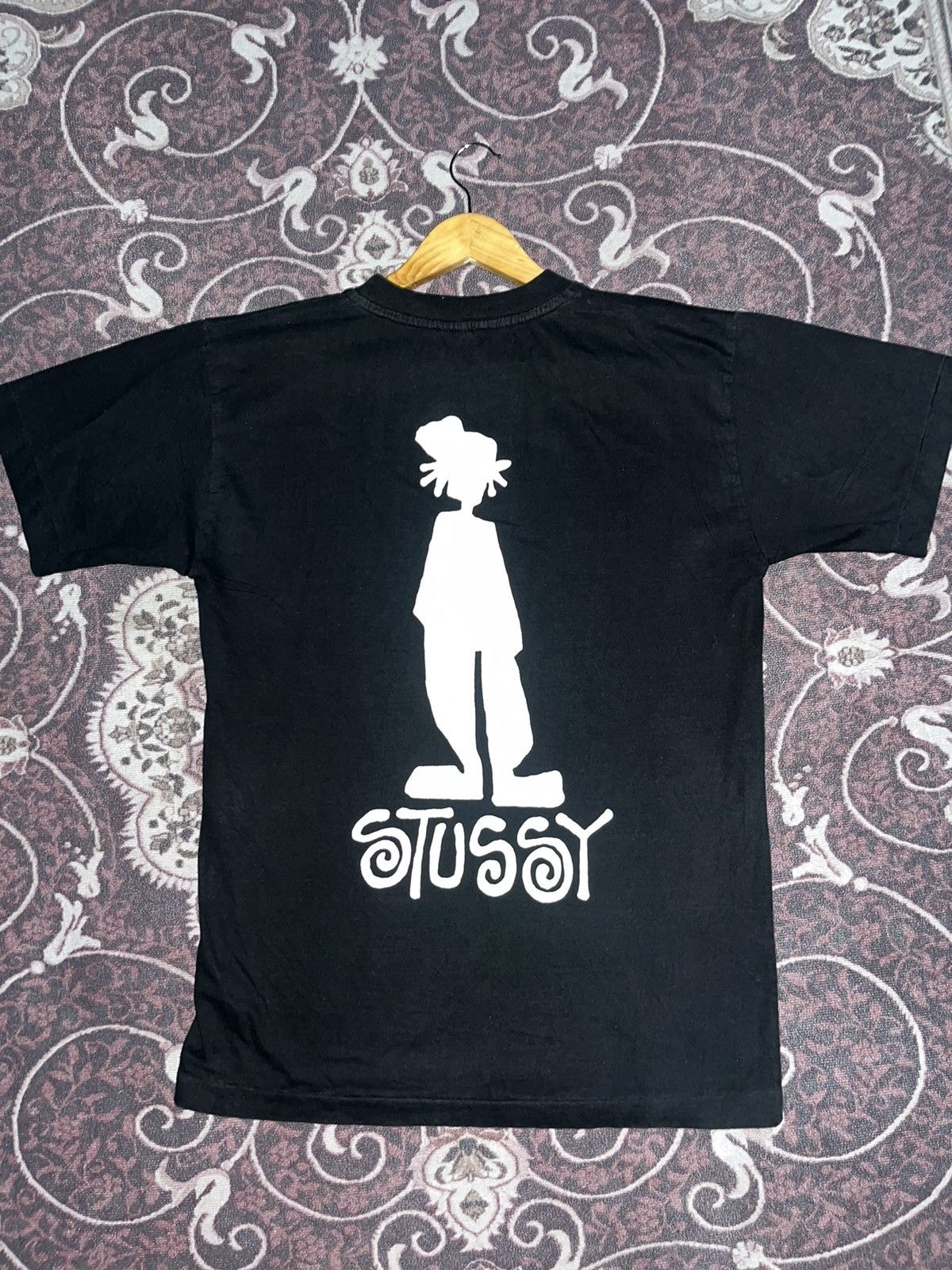 Vintage Vintage stussy 90s stickman rasta | Grailed
