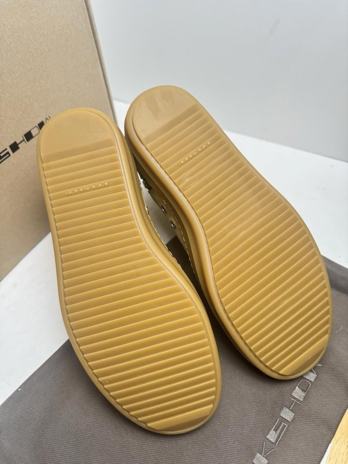 Rick Owens Rick Owens DRKSHDW Ramones Mustard High Top Sneakers Size 42 ...