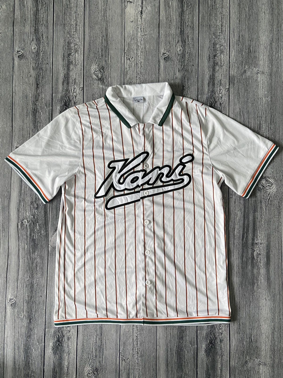 Karl Kani × Rap Tees × Streetwear 90S Y2K Karl Kani Big Embroidery Logo ...