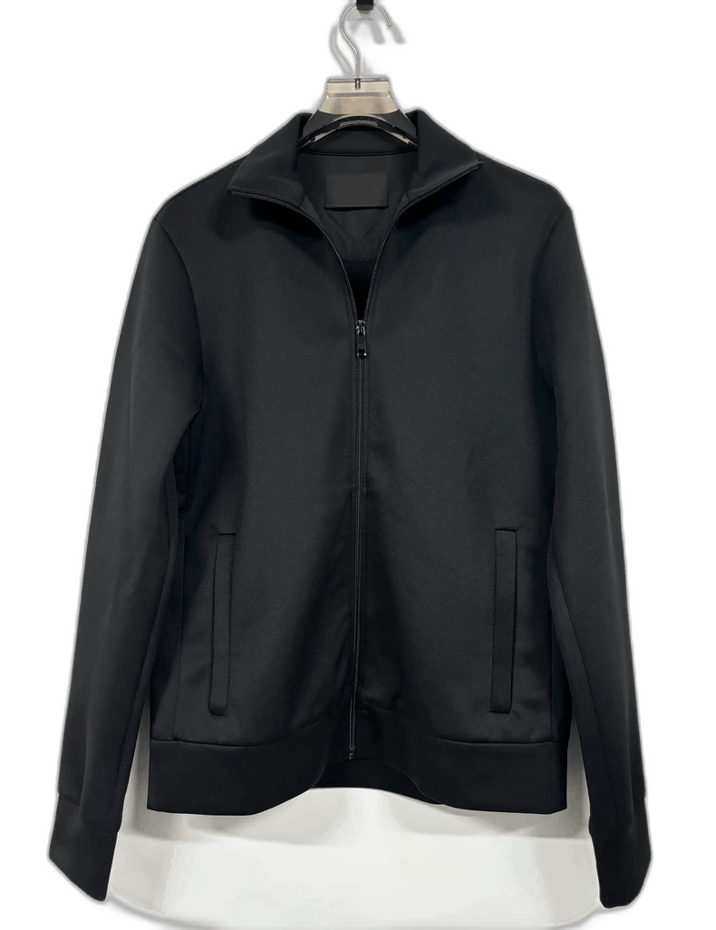 Prada PRADA Prada back triangle logo Black stand-up collar jacket | Grailed
