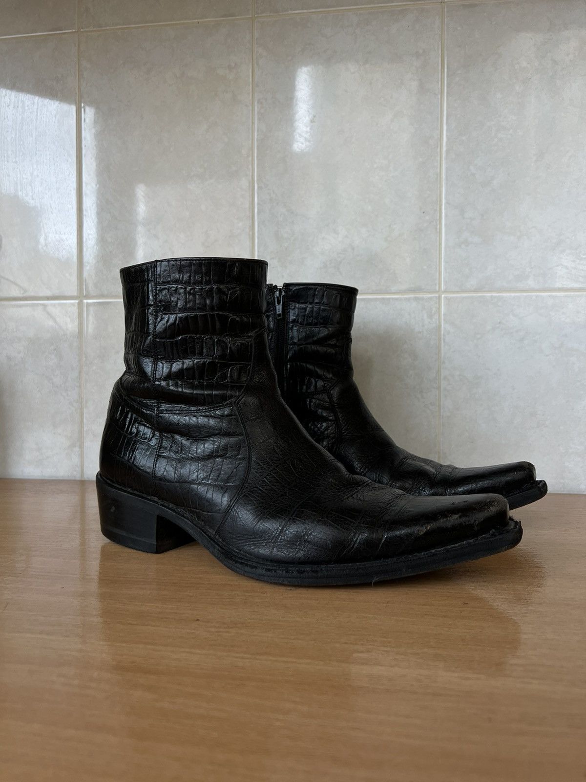 Vintage KAZAKI LEATHER BOOTS | Grailed