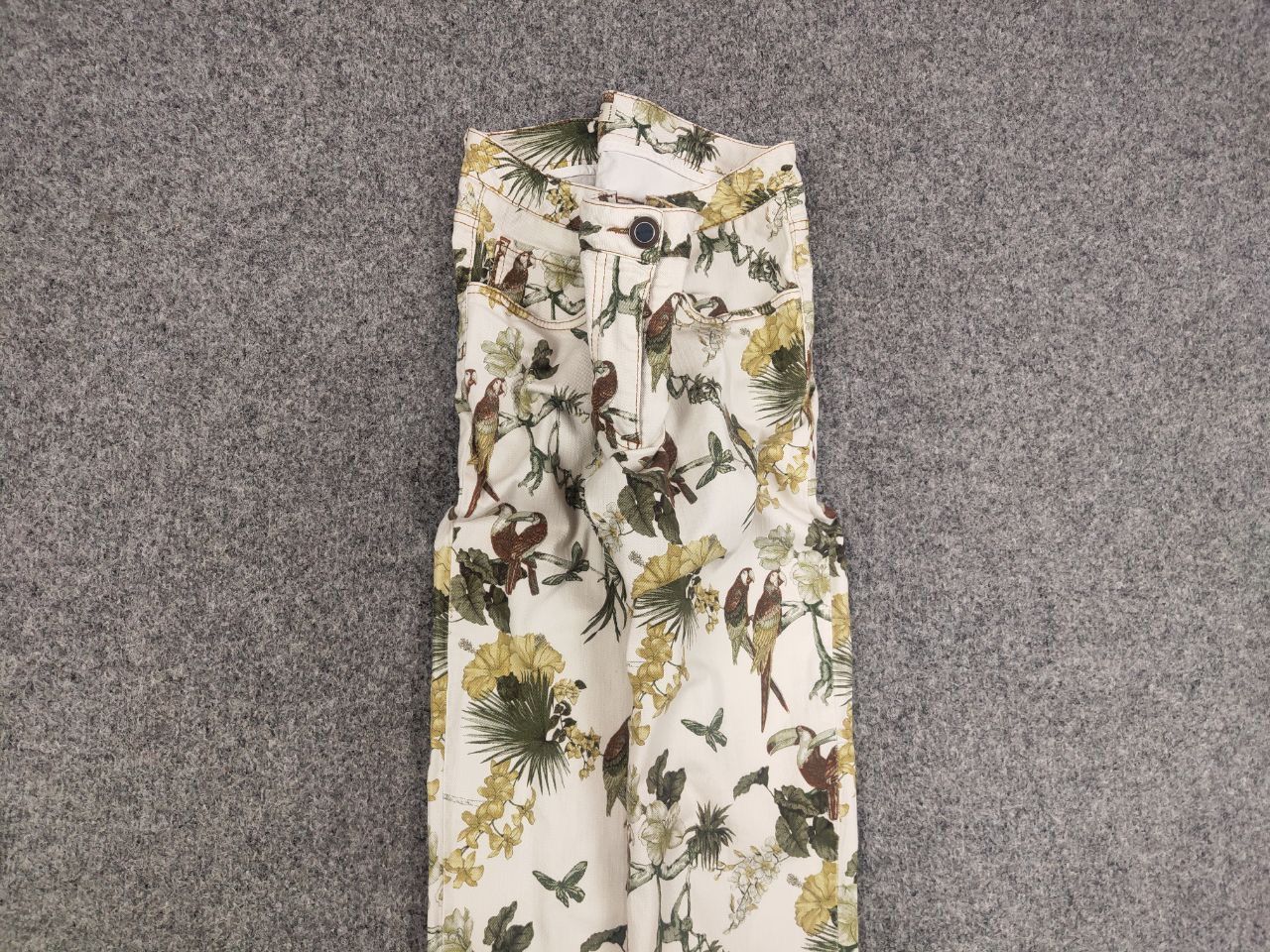 Etro Etro Milano Design Art Pattern bird Floral Slim Denim Jeans | Grailed