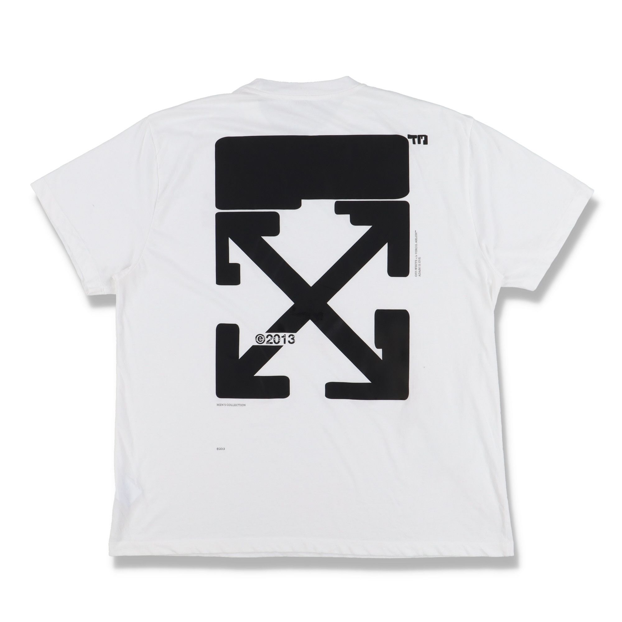 Off-White White Tech Marker Adam Is Eve Oversized T-shirt | Grailed