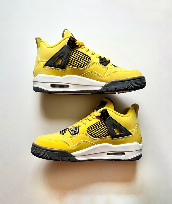 Nike Air Jordan 4 Retro GS Lightning Yellow | Grailed