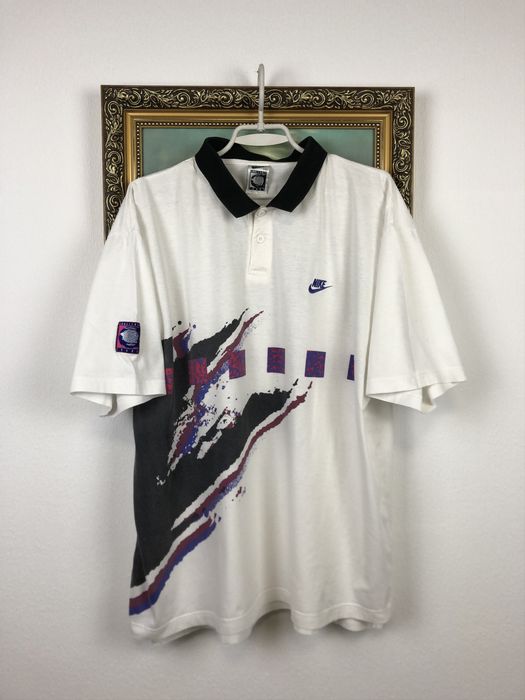 Nike Vintage 90's Nike Court Andre Agassi Tee Shirt Rare Hype | Grailed