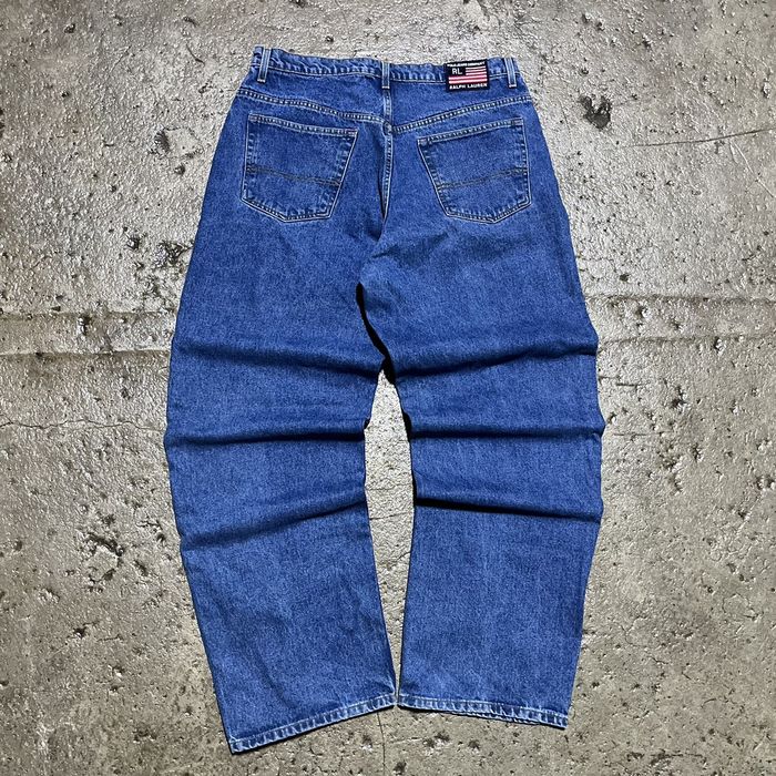 Polo Ralph Lauren Crazy Vintage Polo Ralph Lauren Y2K Baggy Wide Leg Jeans | Grailed
