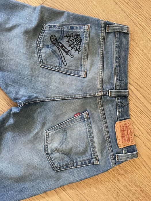 Levi's Levis 511 Syringe Spider Web Ebroidery | Grailed