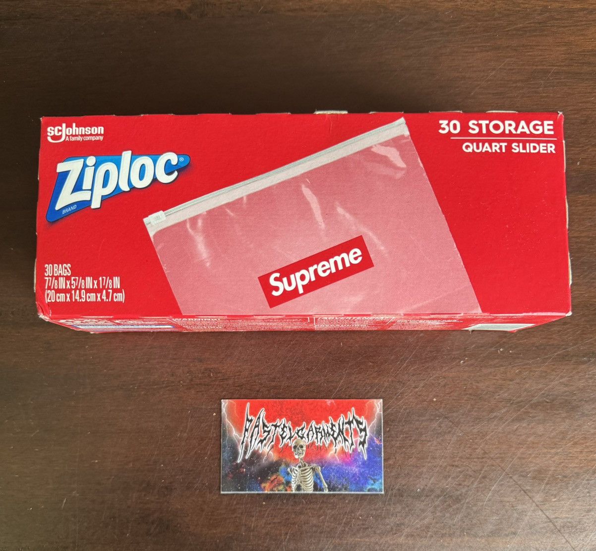 Supreme Supreme Box Logo Ziploc Bags (Box of 30 Bags) | Grailed