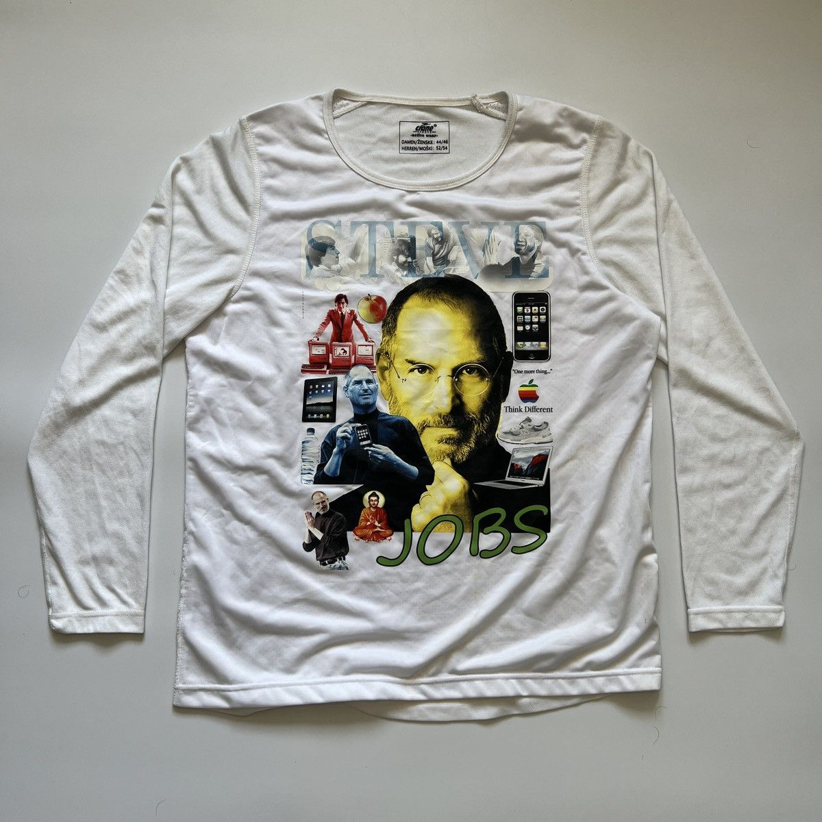 Vintage Steve Jobs Long sleeve bootleg y2k 90s apple Microsoft tee ...