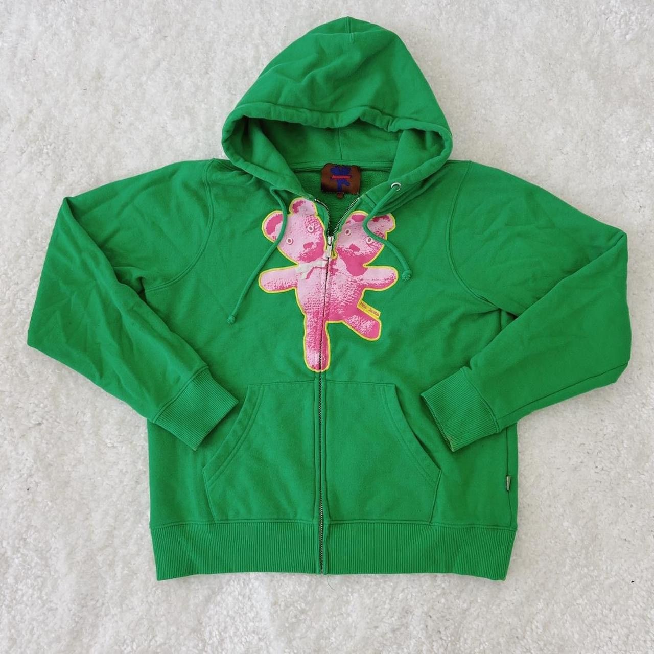 Heaven by marc jacobs heaven double-headed teddy zip up hoodie in green ...