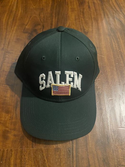 Drain Gang Salem S4LEM Green American Flag Hat | Grailed