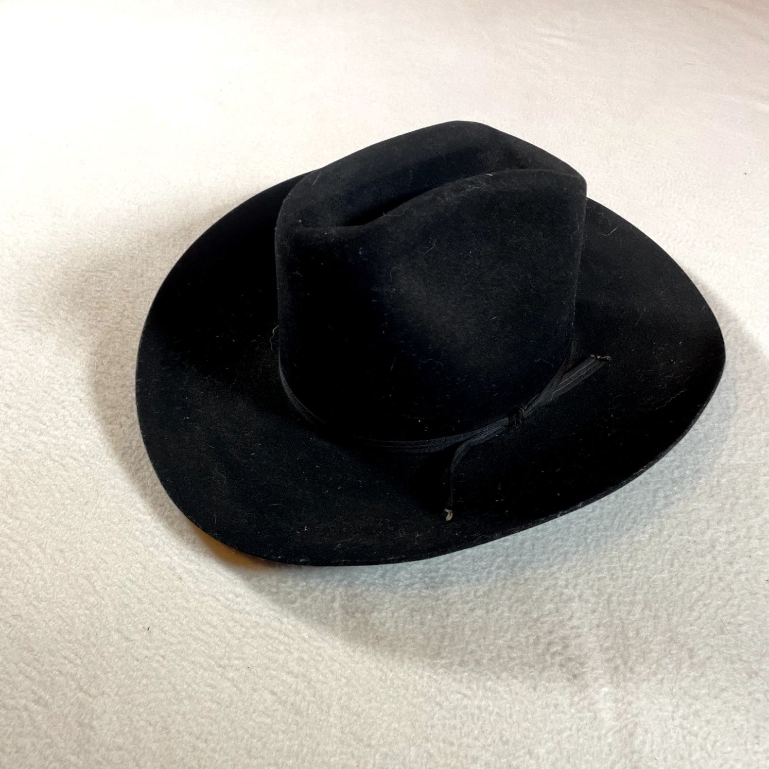 CO Vintage Cowboy Hat Mens 7 Black FMG Co Denver Wool Western Outlaw ...