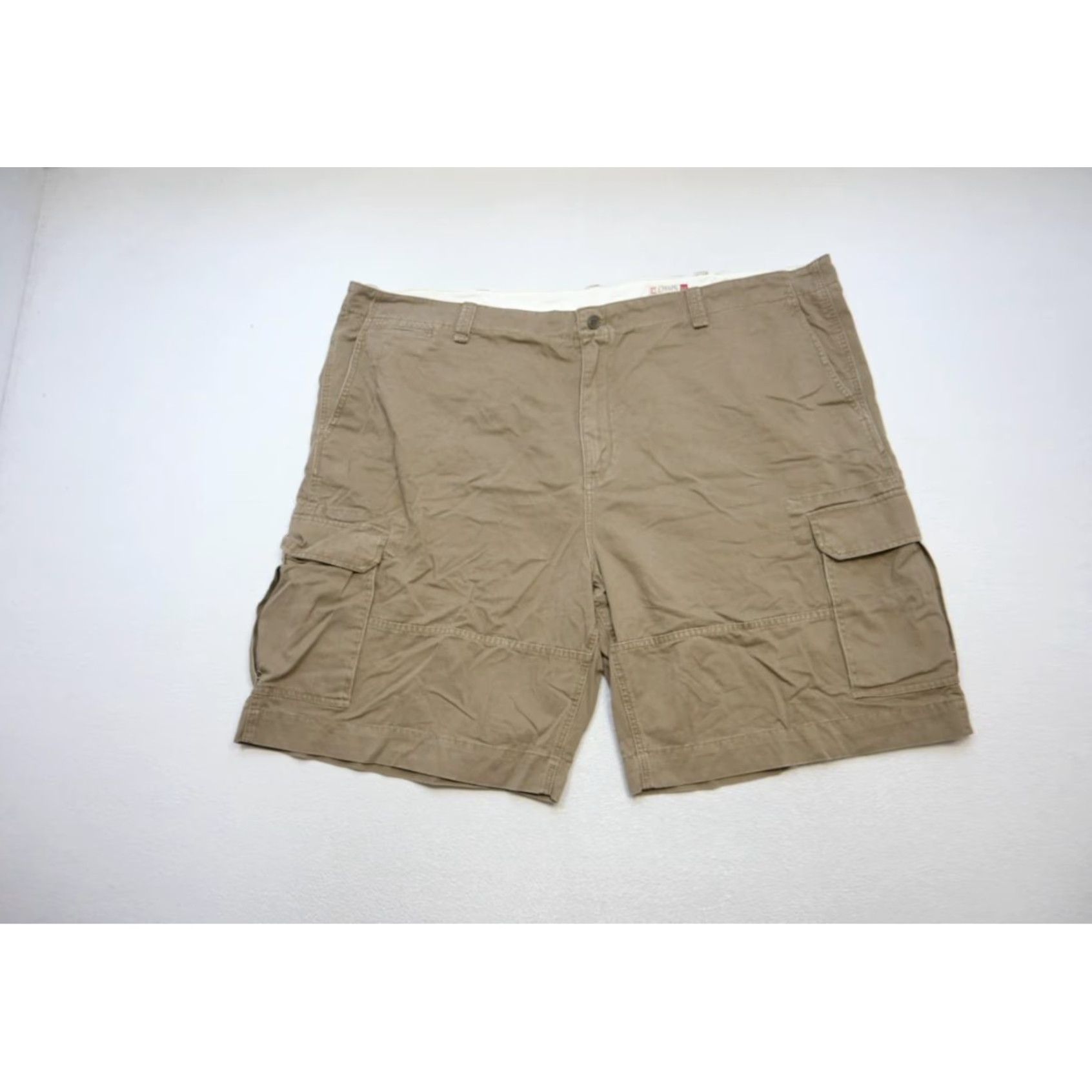 Chaps Authentic Ralph Lauren Chaps Premium Khaki Brown Flat Front Cargo ...