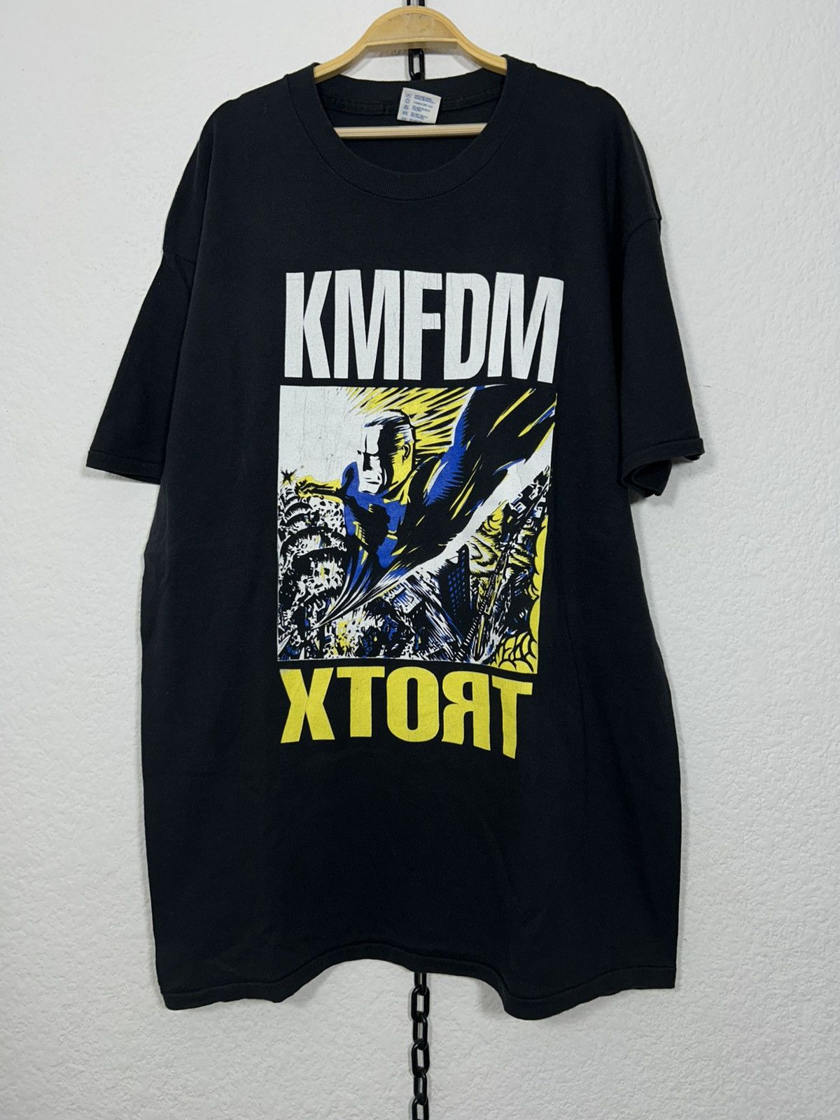 Rock Band × Rock T Shirt × Vintage 1996 KMFDM Xtort RIP the system! | Grailed