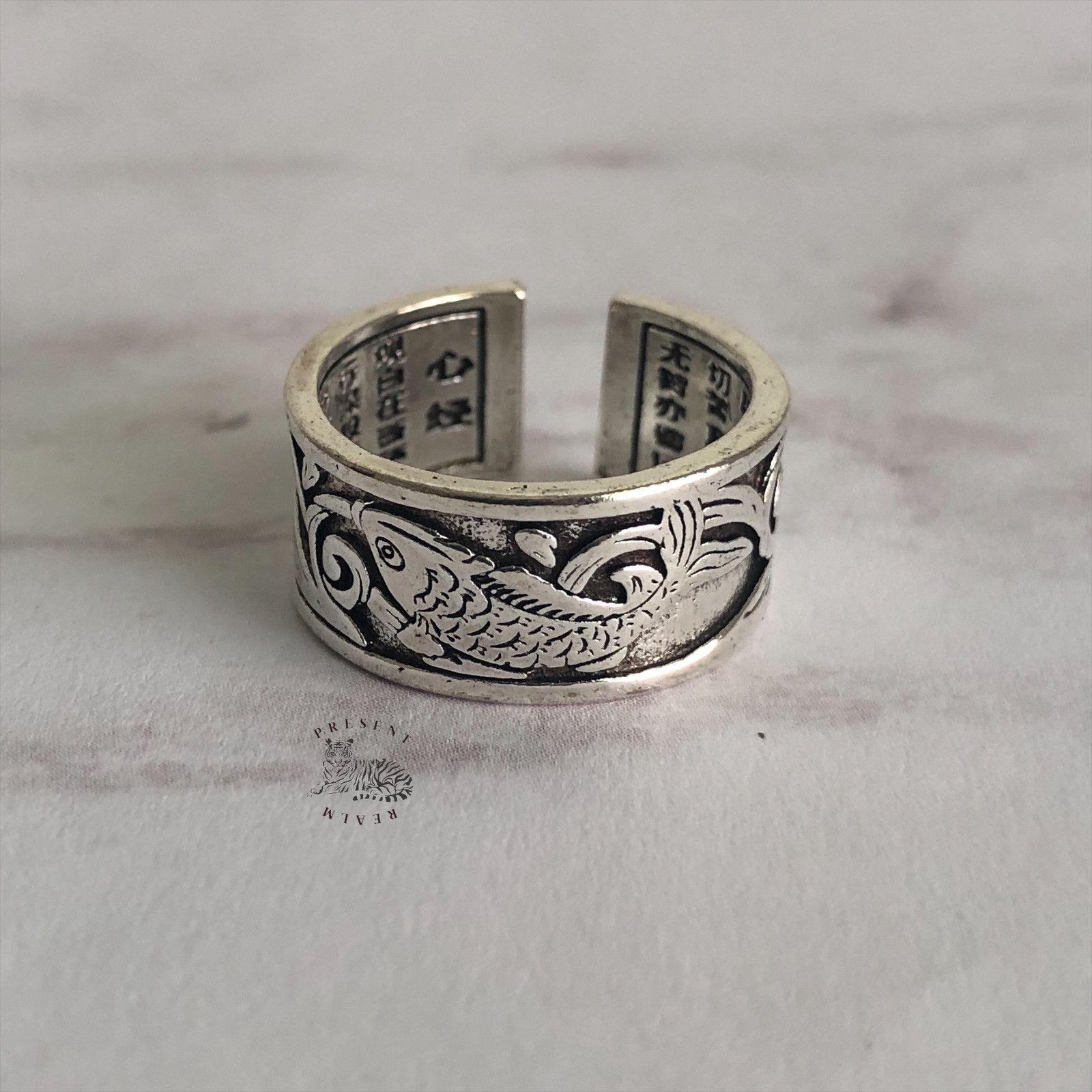 Japanese Brand × Streetwear × Vintage Koi Fish Japanese Adjustable Ring ...