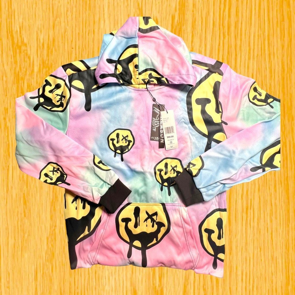 Reason Drippy Smiley Face All Over Print HipHop Designer Streetwear ...