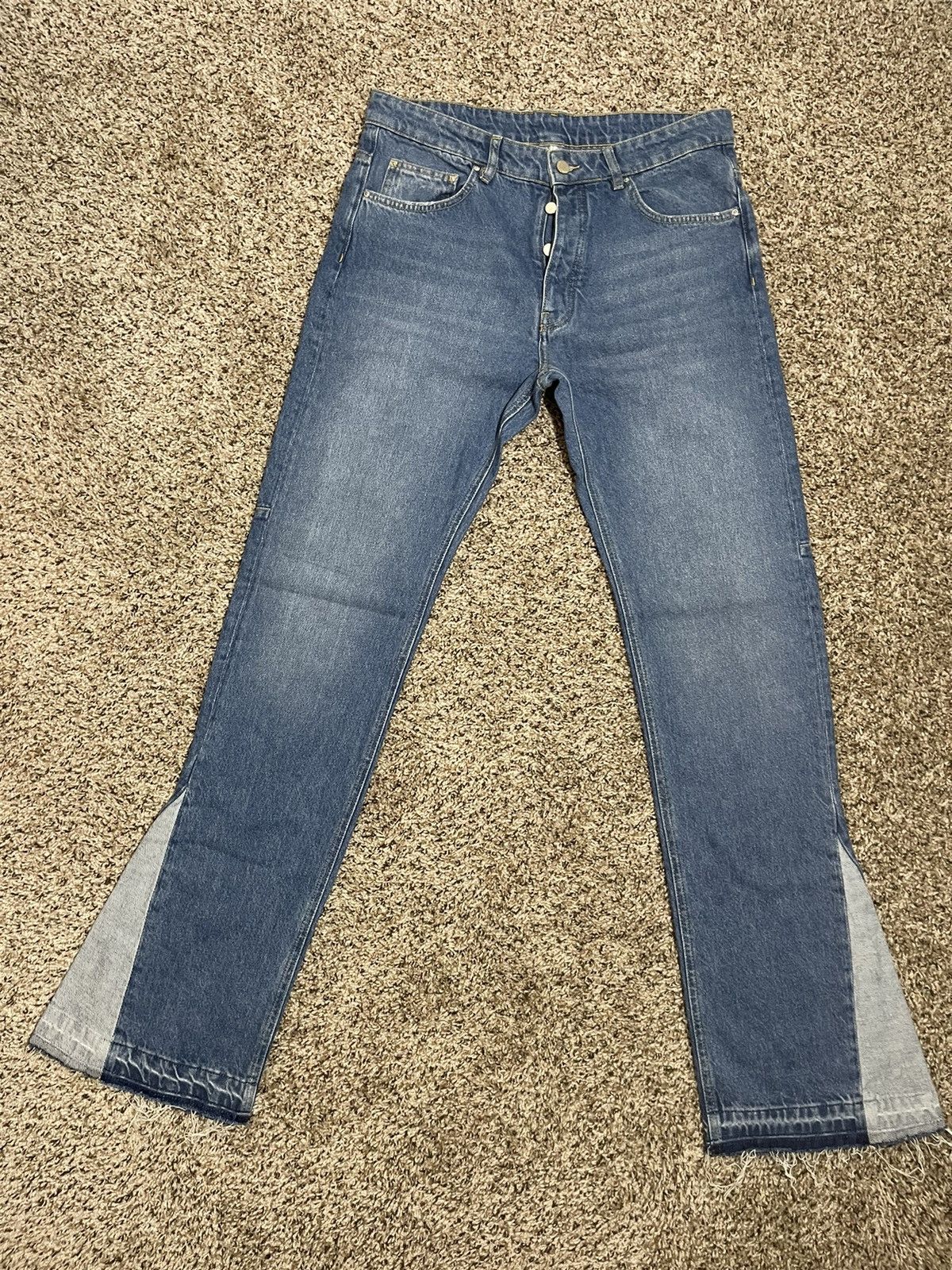 Vintage Flaneur Homme Denim Flare Pants Grailed