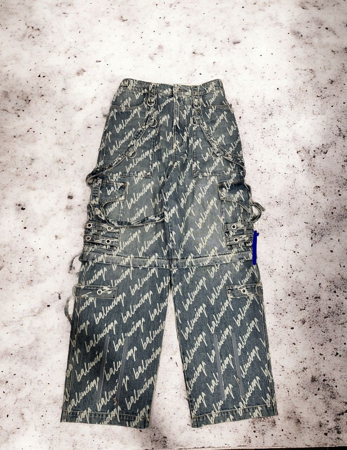 Balenciaga Balenciaga Raver Denim Script Logo | Grailed