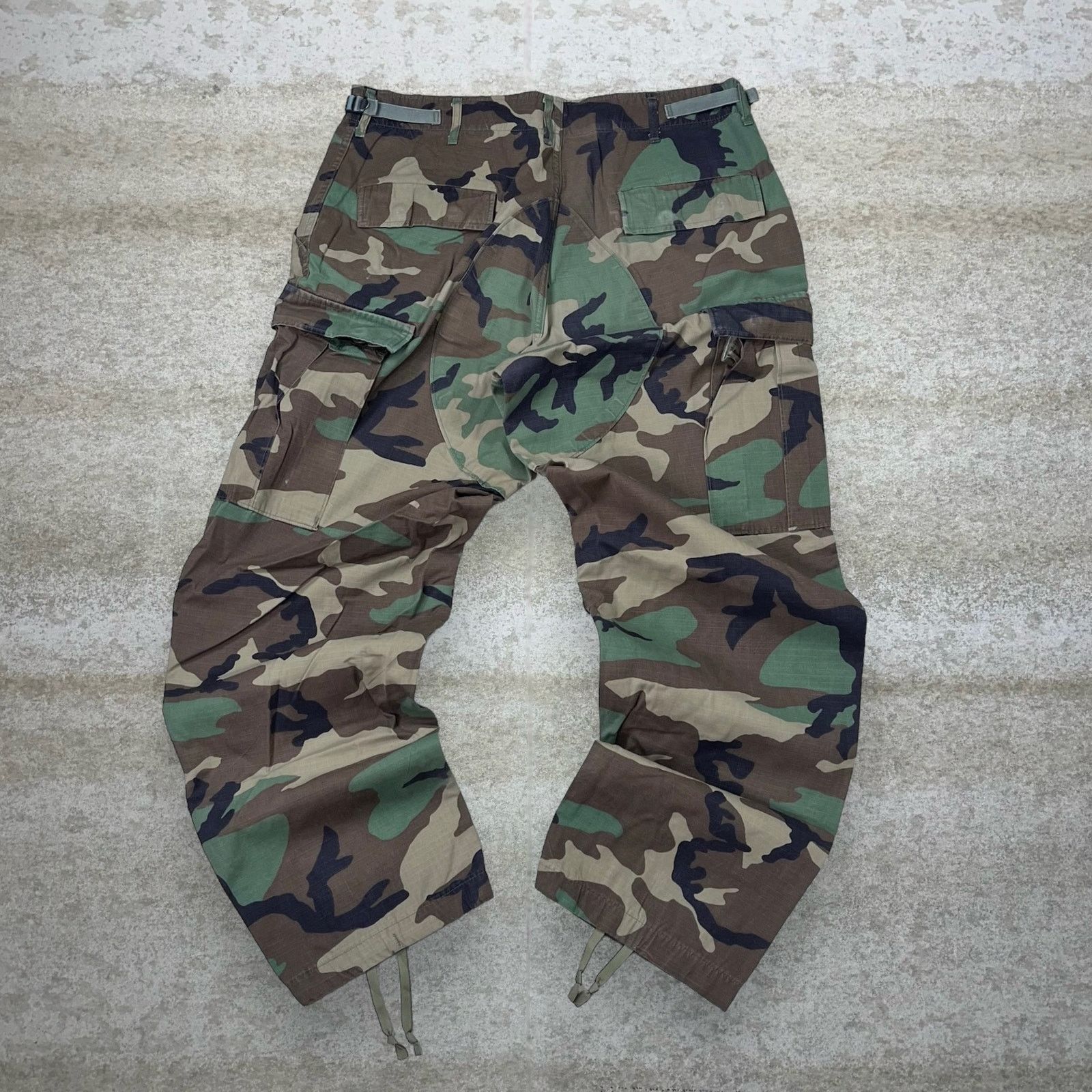 Streetwear × Vintage Vintage Military Camo Tactical Pants Baggy Double ...