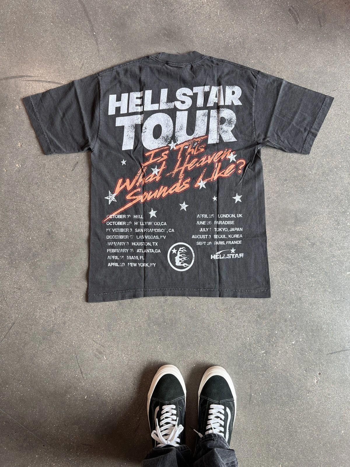 Designer × HELLSTAR Hellstar Biker T-Shirt Faded Black | Grailed