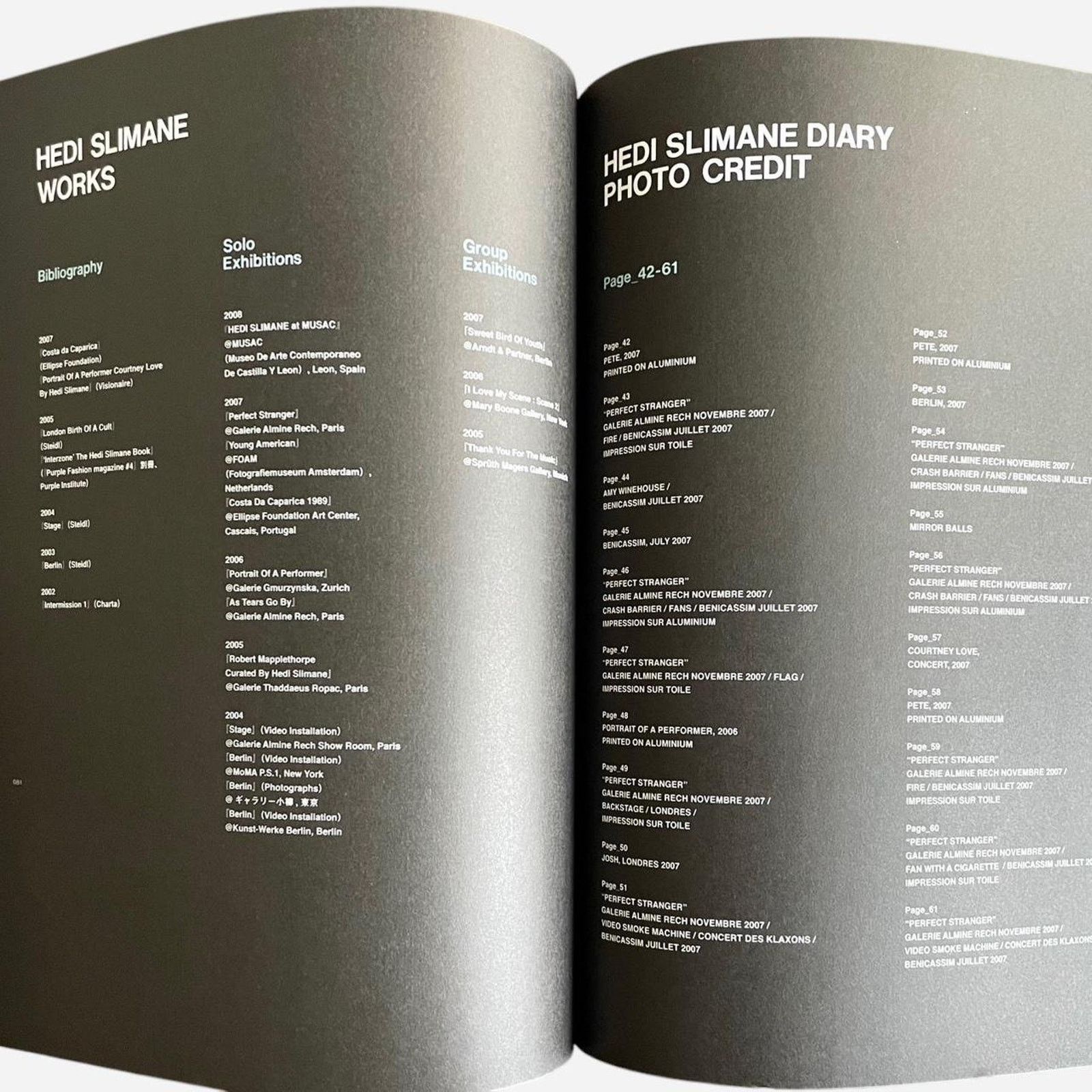 Hedi Slimane Hedi Slimane featured Studio voice Magazine Photo book ...