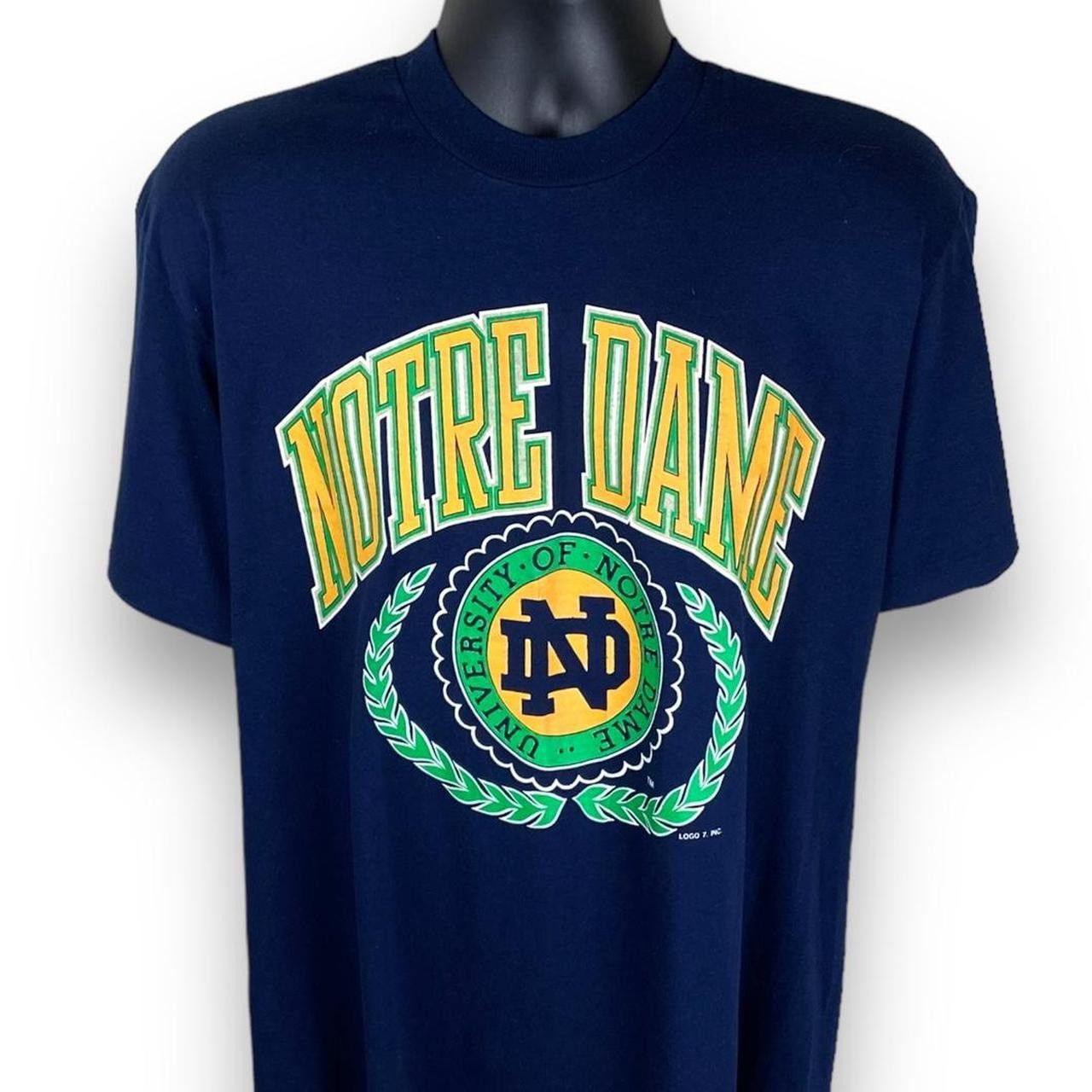 Collegiate × Logo 7 × Vintage Vintage 90s Logo 7 Notre Dame University ...