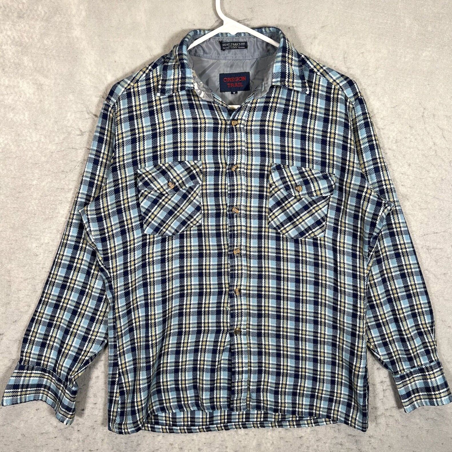 Vintage A1 Vintage 90s Oregon Trail Flannel Button Shirt Adult Medium ...