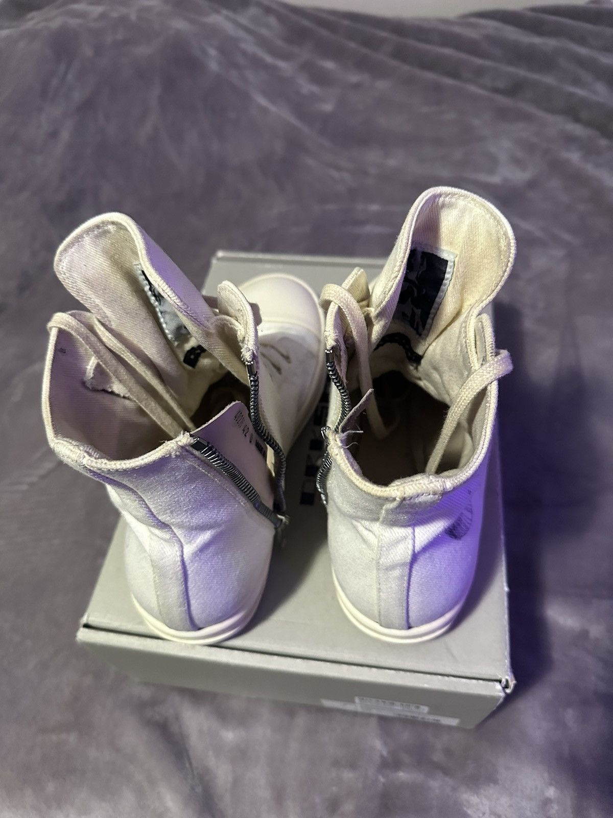 Rick Owens × Rick Owens Drkshdw *RARE* RICK OWENS WHITE DEMON RAMONES ...