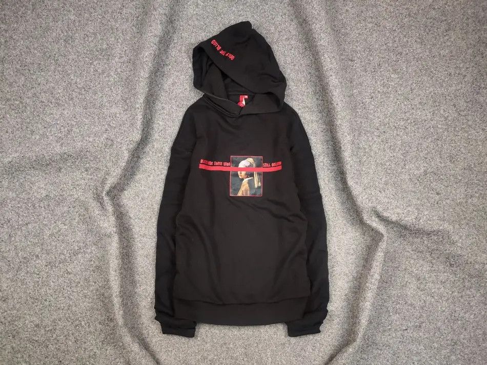 Designer Rare Only The Blind Logo Long Sleeves Black Pullovers Hoodie ...