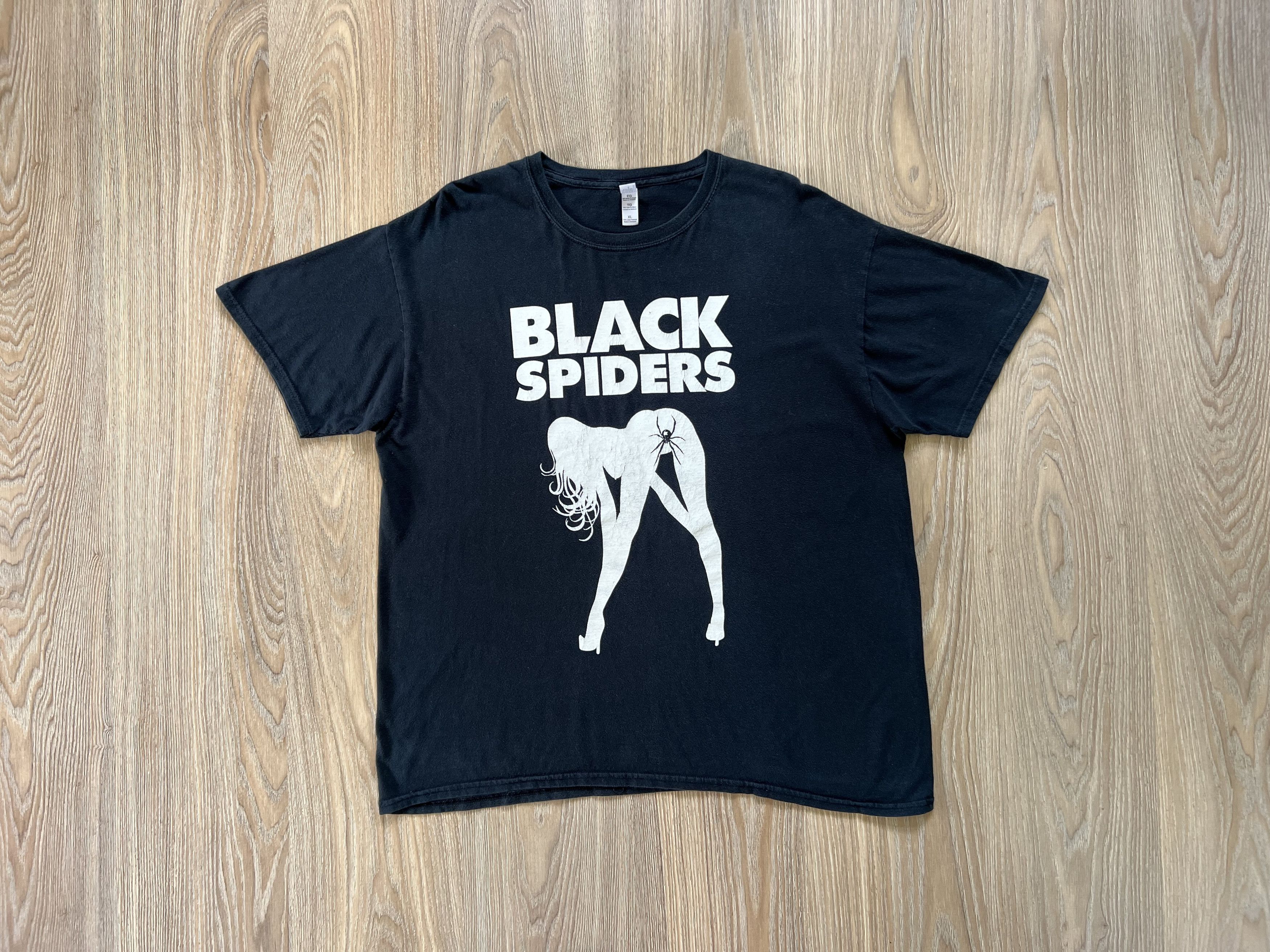 Band Tees × Rock Tees Rare Black Spiders T Shirt | Grailed
