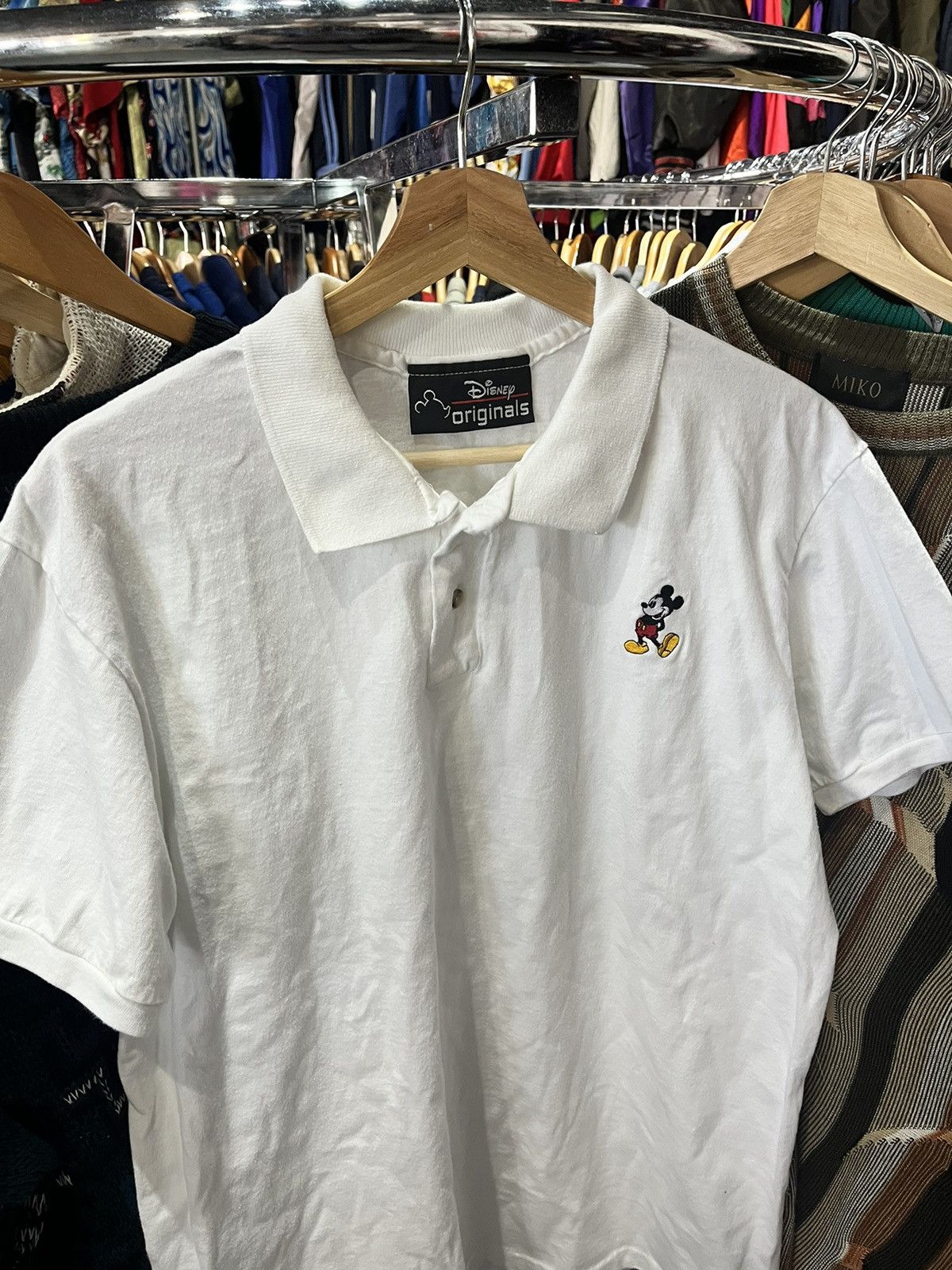 Vintage Vintage Disney Originals Mickey Mouse Collared Polo Shirt XL ...