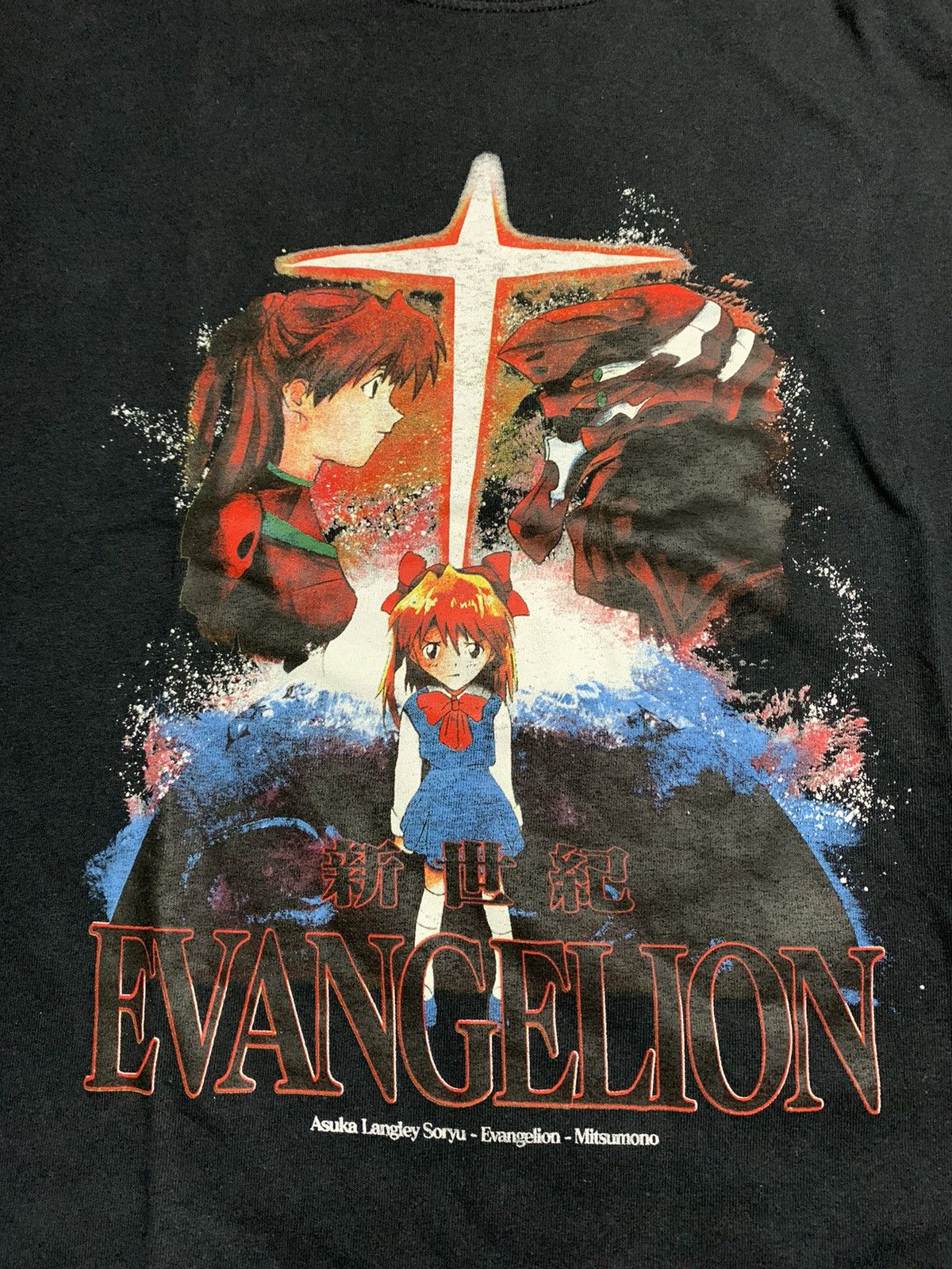 Vintage Evangelion Asuka limited anime bootleg T-Shirt | Grailed