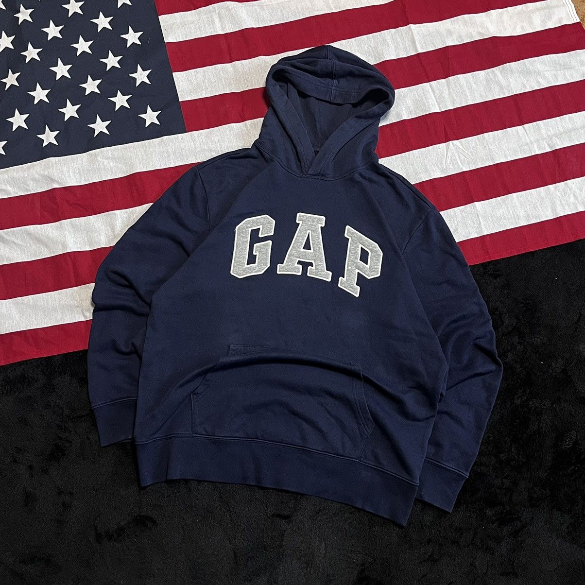 Gap × Streetwear × Vintage 00s Vintage Retro Blue Gap Hoodie | Grailed
