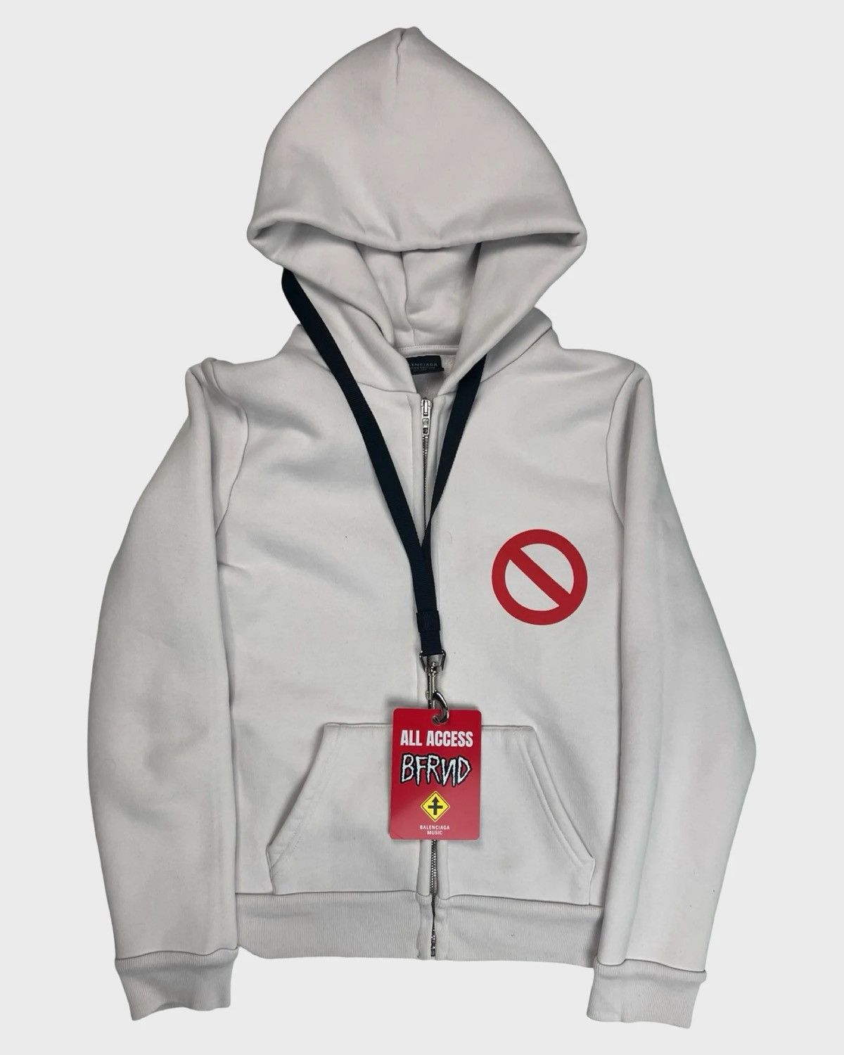 Balenciaga BALENCIAGA BFRND VIP ZIP UP HOODIE SZ:XS | Grailed