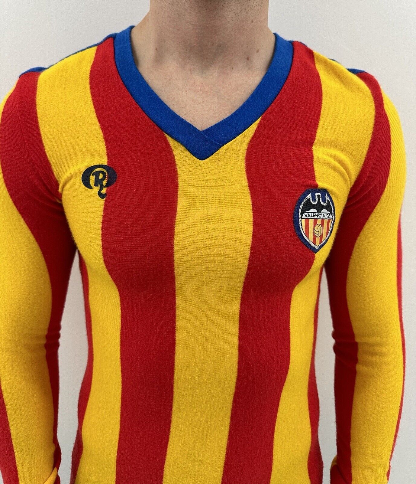 Soccer Jersey × Vintage VINTAGE VALENCIA 1970s RESSY HOME JERSEY SOCCER MATCH WORN | Grailed