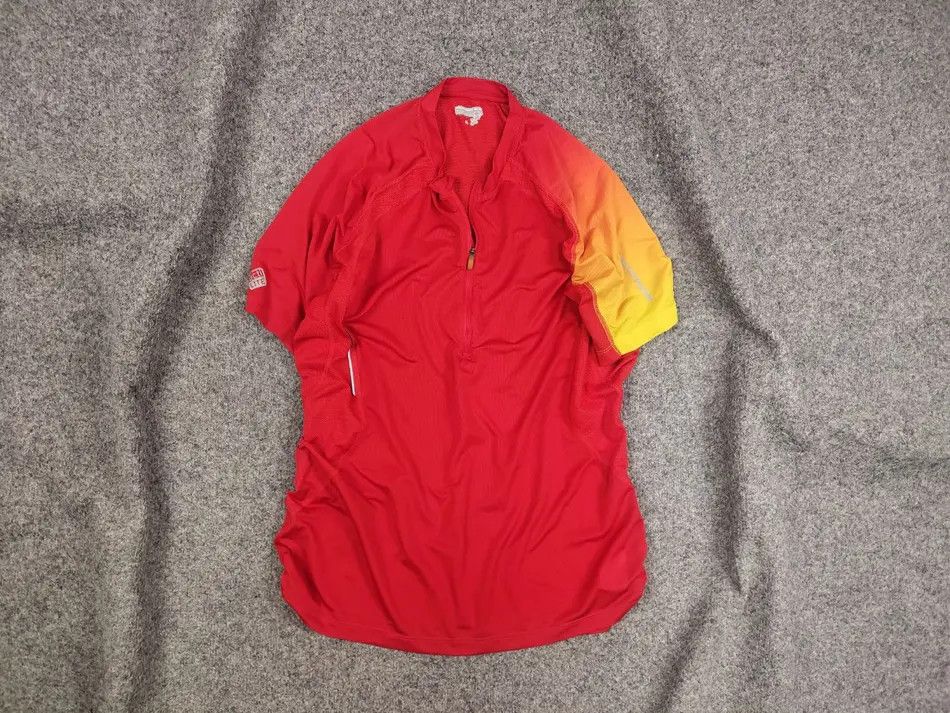 Vintage Vintage Salomon Lab Actilite Red Gradient Running Zip Shirt ...