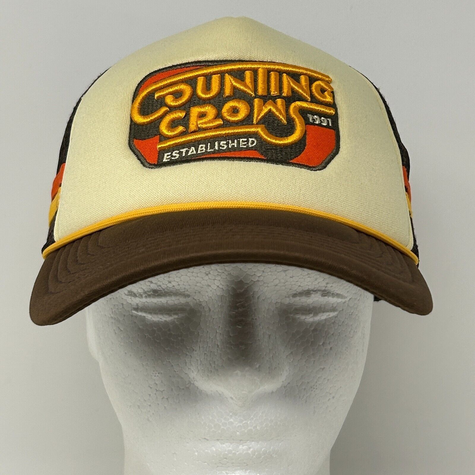 Other Counting Crows 3 Stripes Trucker Hat Baseball Cap Rope Cord | Grailed