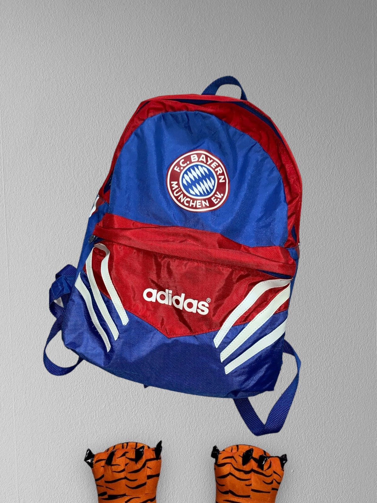 Adidas Vintage Bayern Munich adidas backpack bag rare blue | Grailed
