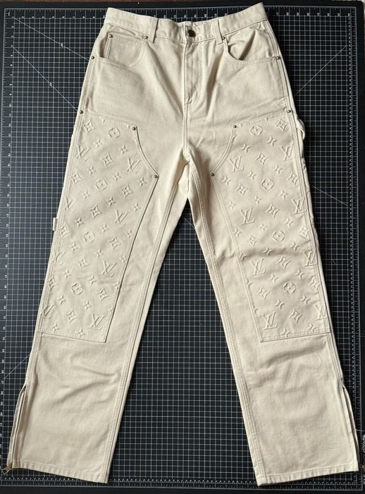 Louis Vuitton Louis Vuitton monogram double knee carpenter pant | Grailed