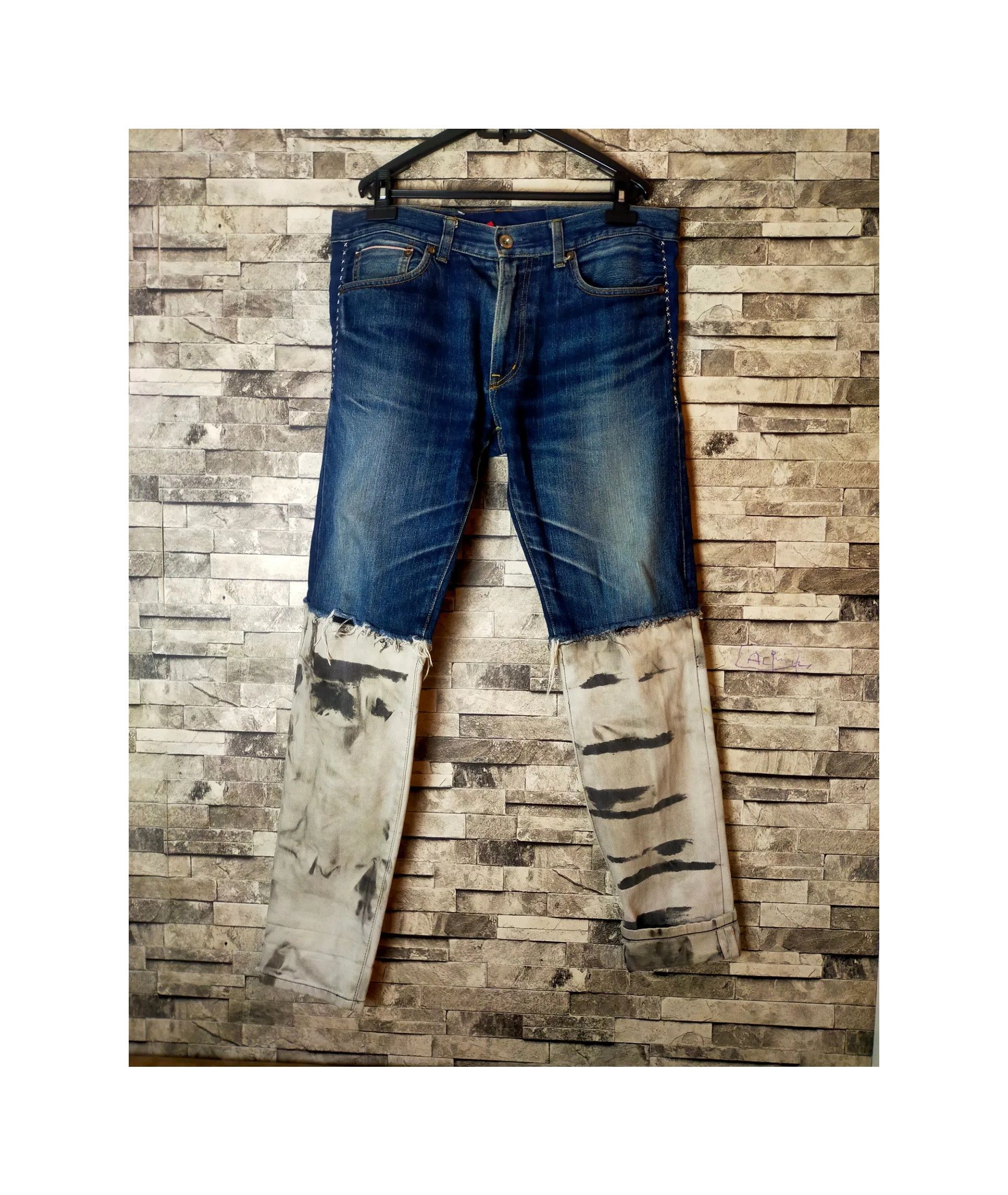 Custom × Selfedge × Uniqlo Uniqlo double border selvedge denim custom ...