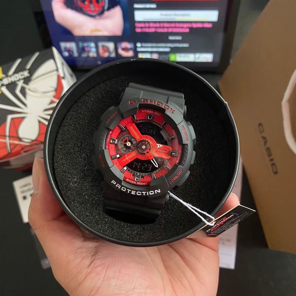 Casio × G Shock CASIO G-SHOCK GA-110 x SPIDERMAN SERIES MEN'S WATCH ...