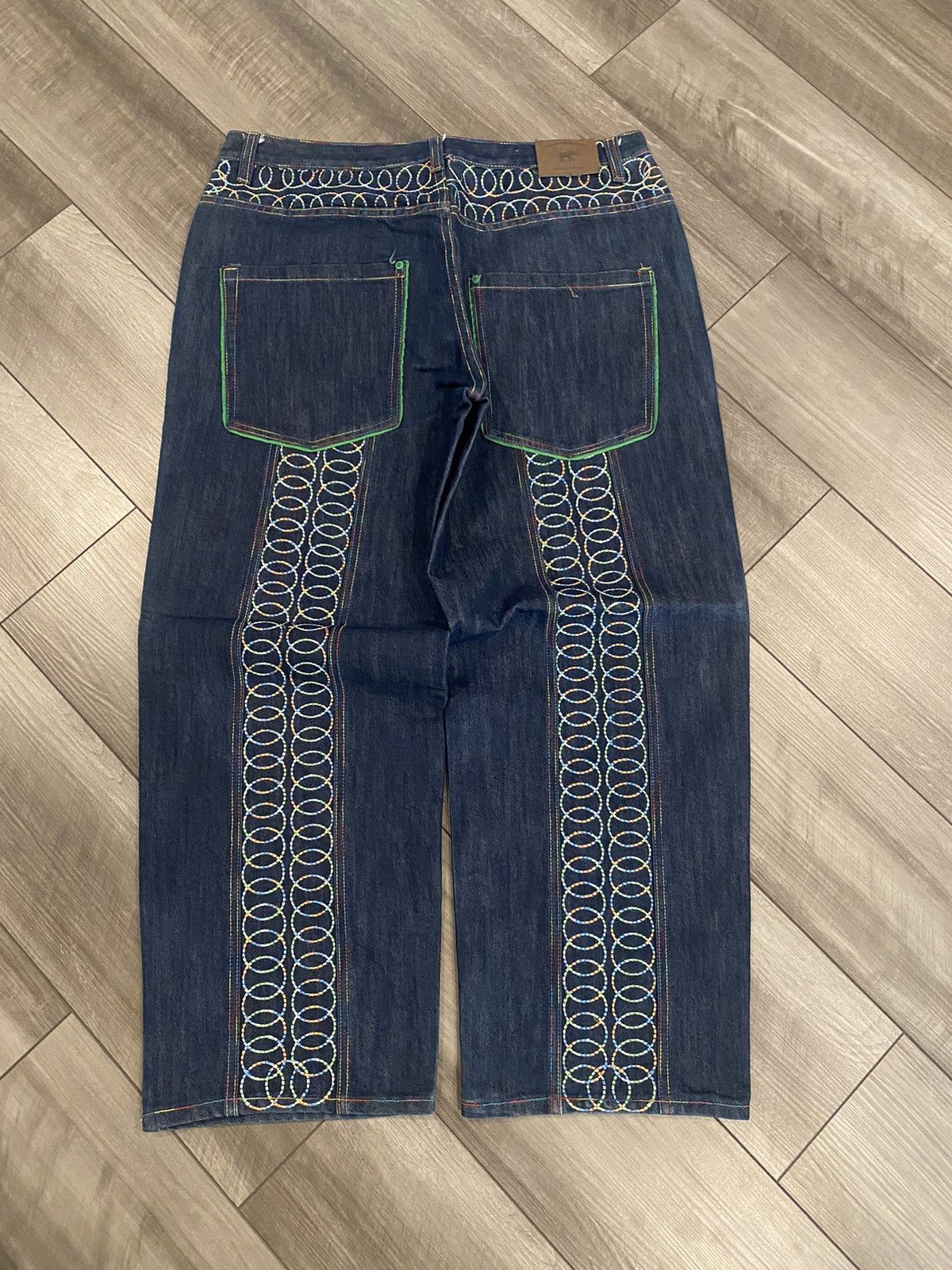 Fubu CRAZY Baggy Embroidered Fubu Style Denim | Grailed